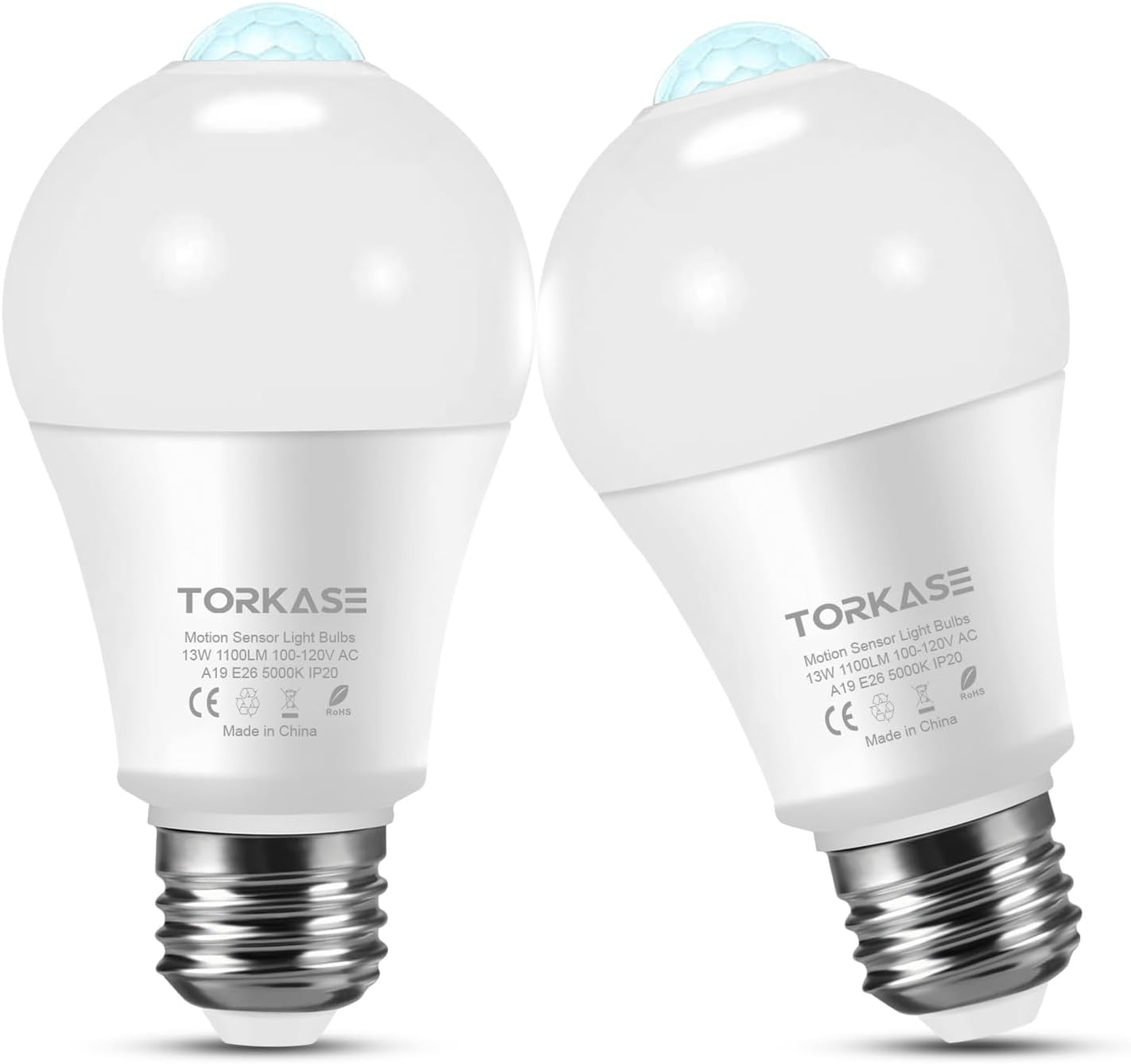 Motion Sensor Light Bulbs, 13W (100Watt Equivalent), Motion Activated ...