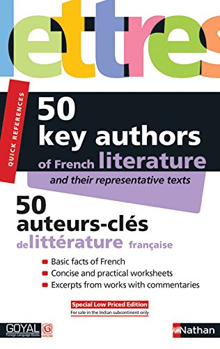 Amazon.com: 50 Key Authors of French Literature: 9788183075381: Nathan ...