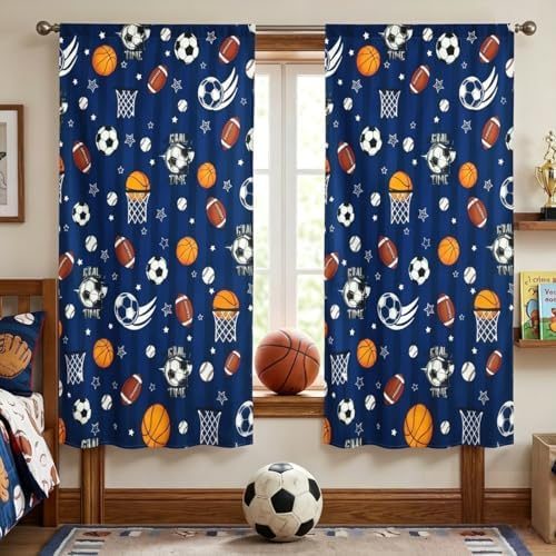 Amazon.com: Coxila Kids Boys Curtains for Bedroom, 42 x 63 Inch ...
