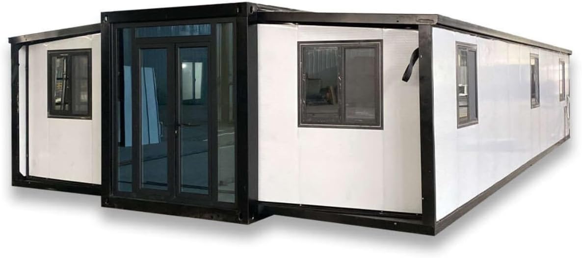 Prefabricated Tiny House To Live In, Mobile Prefab House with Lockable ...