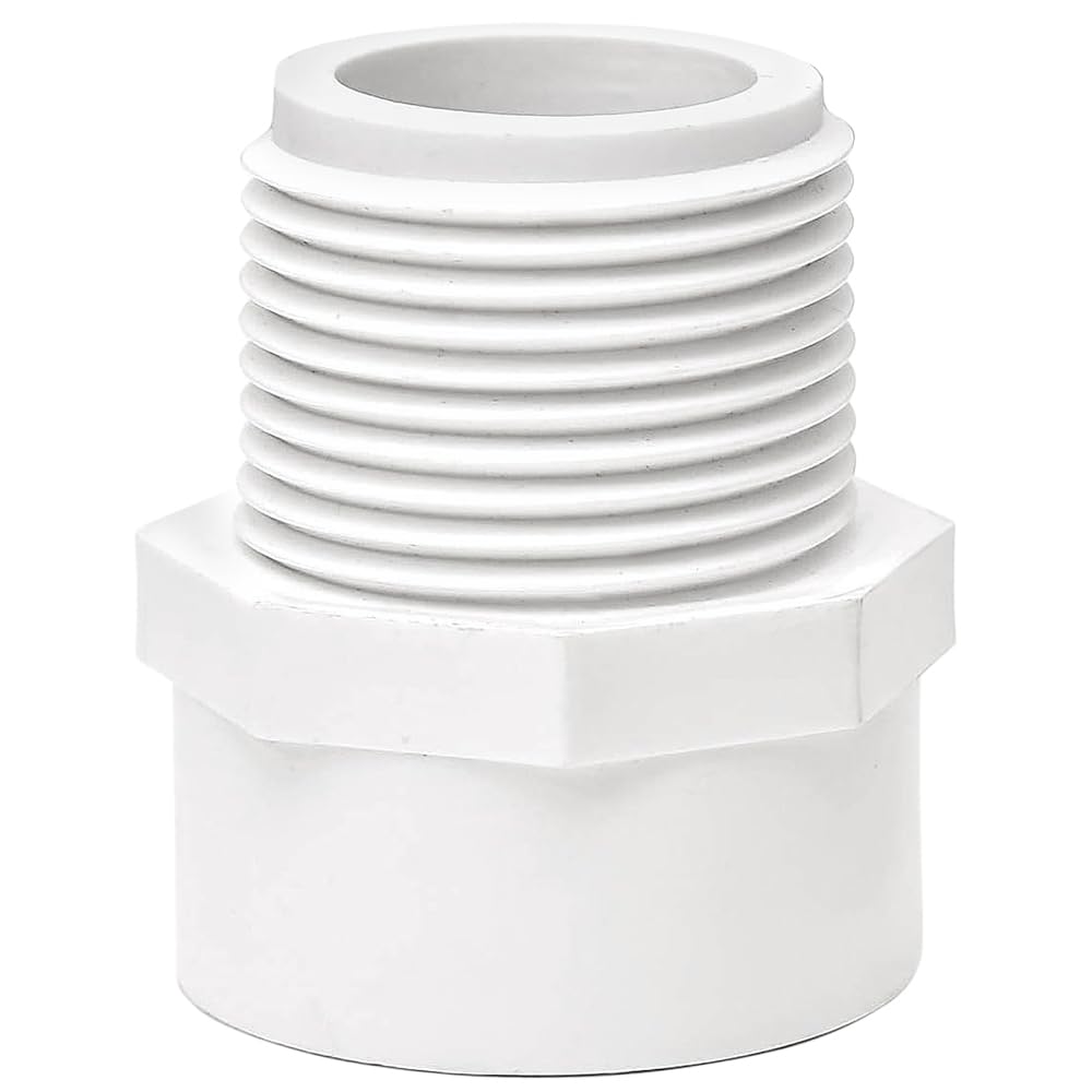 Amazon.com: 10 pcs PVC Male Adapter Pipe Fitting-SCH 40 PVC Fittings 3/ ...