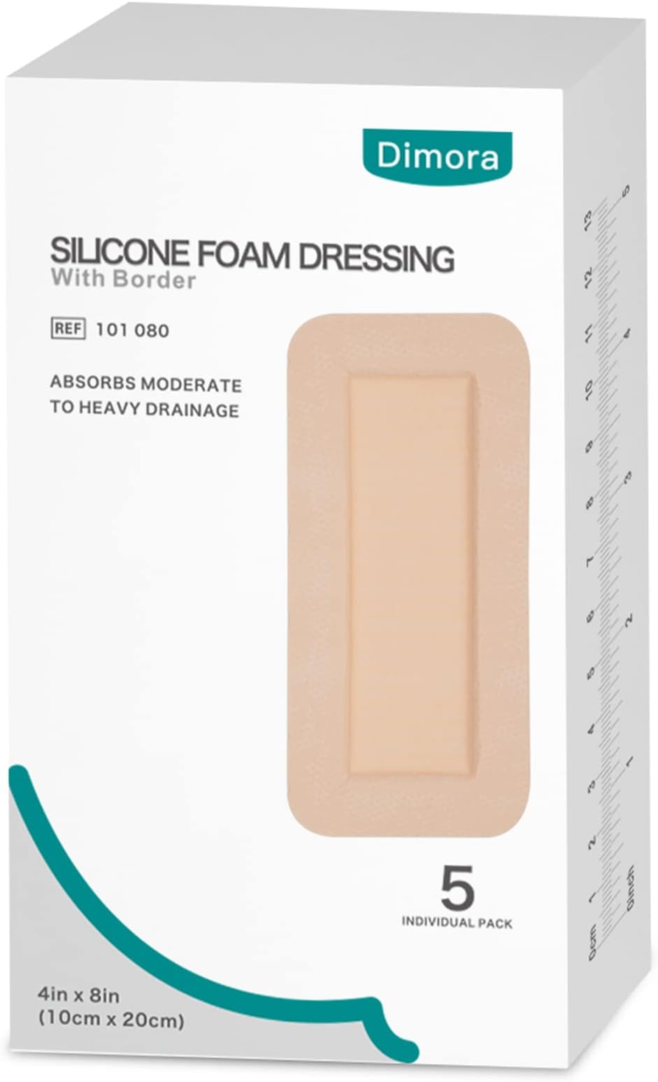 Amazon.com: ConvaTec AQUACEL Foam 4"x4" Wound Dressing with Silicone ...