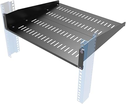 Amazon.com: JINGCHENGMEI 2U Vented Server Rack Shelf- Deep Adjustable ...