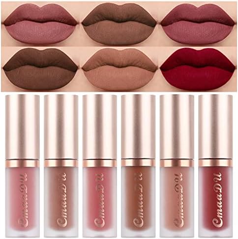 Amazon.com : UCANBE 13pcs Lady's Night Lipstick Makeup Set, 6 Velvety ...