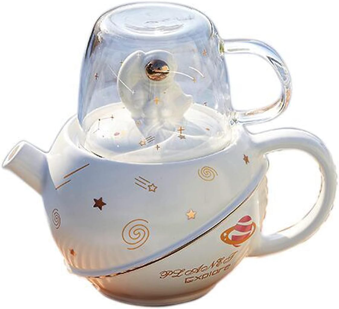 Amazon.com | YBK Tech Creative Astronaut-Design Tea for One, 14.5oz ...