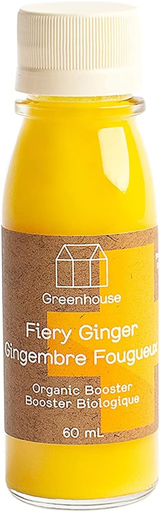 Greenhouse Fiery Ginger Booster Shot (12) Count 60ml Glass Bottles ...