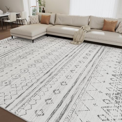 5x7 Area Rugs for Living Room Non Slip Washable Rug Modern Distressed ...