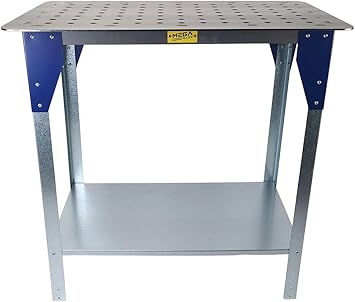 MegaMaxx Steel Tig Welding Table with Bolt Down with 91 Holes for Jigs ...