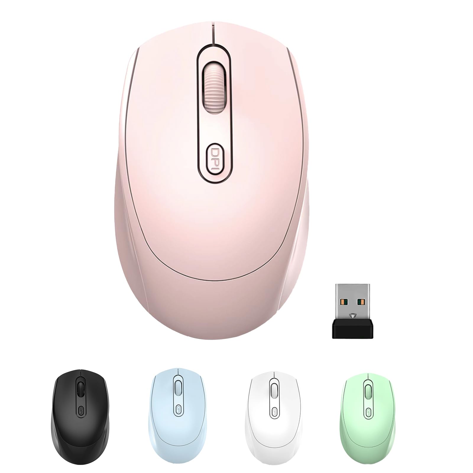 Amazon.com: ONE-UP Wireless Mouse, 2.4G Silent Mouse, Computer Mouse ...