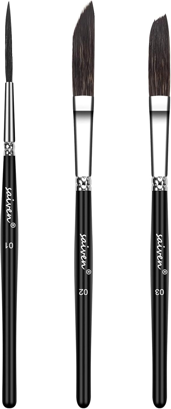 Pinstriping Brush 3 Size Kit (01, 02, 03) - High Performance Striping ...