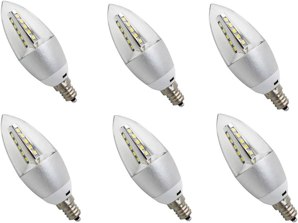 E12 LED Candelabra Bulbs 5W AC85-265V E12 LED Lights Bulbs Cool White ...