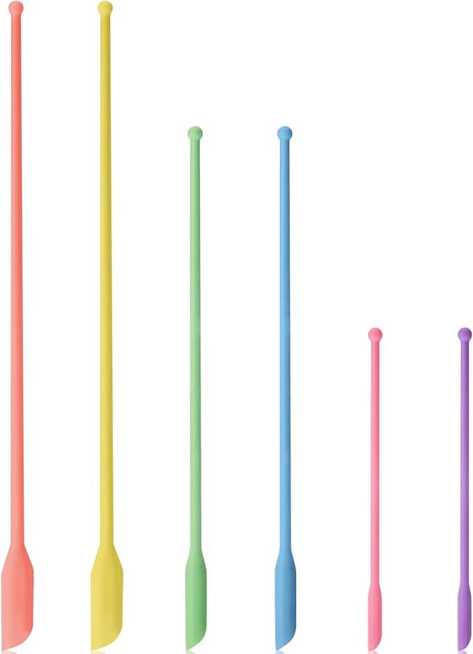 Amazon.com: Boao 6 Pieces Mini Spatula, Multicolor Makeup Small Tiny ...