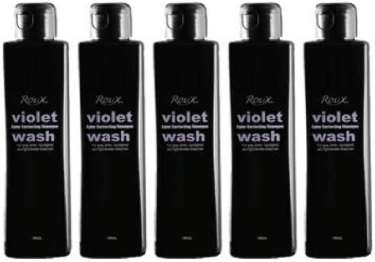 Amazon | 5個セット Roux ルウ バイオレット ウォッシュ 190ml シャンプー 190ミリリットル 正規品保証 | ノーブランド品 | シャンプー 通販