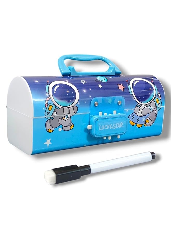 PAVITYAKSH Blue Password Pencil Box Kids Pen & Pencil Box | Suitcase ...