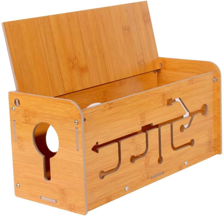 Holz Kabelbox Kabelmanagement Box Kabelaufbewahrung Kabel Organizer Box ...