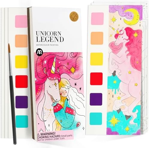 Amazon.com: Watercolor Painting Coloring Books Arts & Crafts Kit ...