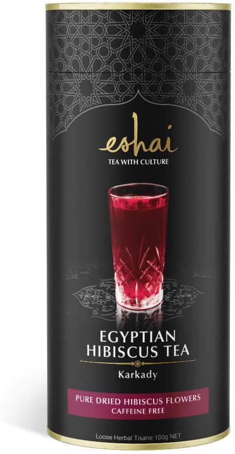 Eshai Egyptian Hibiscus Tea (Karkady) - Pure Hibiscus Flowers - Organic ...