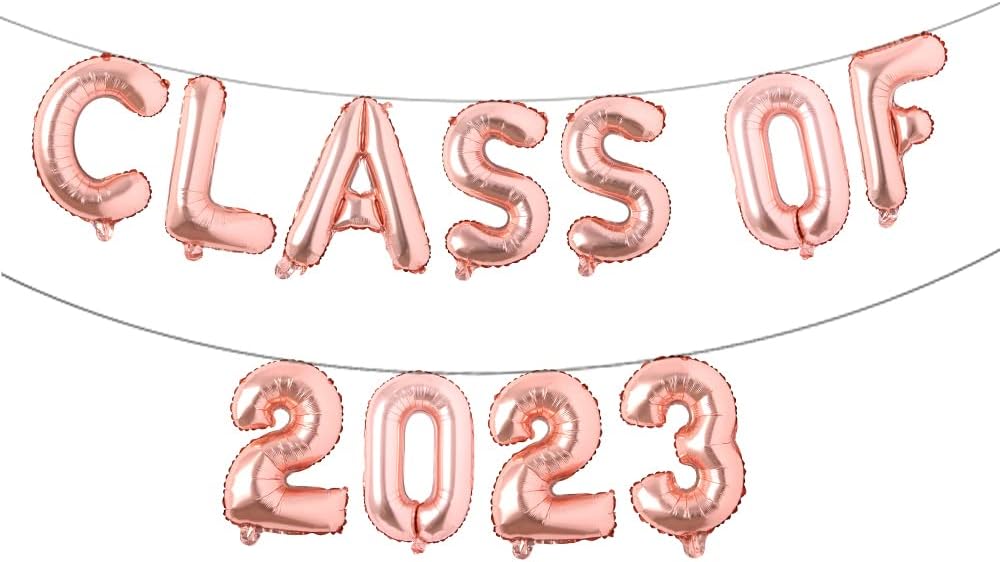 Amazon.com: Class of 2023 Balloons Banner Graduation Party Decoration ...