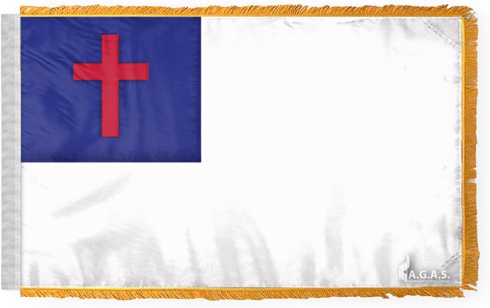 Amazon.com : AGAS Christian Flag, 3x5 Ft Christian Flag with Gold ...