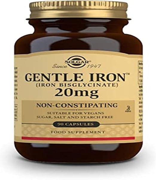 Amazon.com: Solgar Gentle Iron 25mg, 90 Vegetable Capsules - Ideal for ...