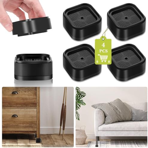 Amazon.com: Yookwutar 4 Pack Furniture Risers 1 Inch, Adjustable Bed ...