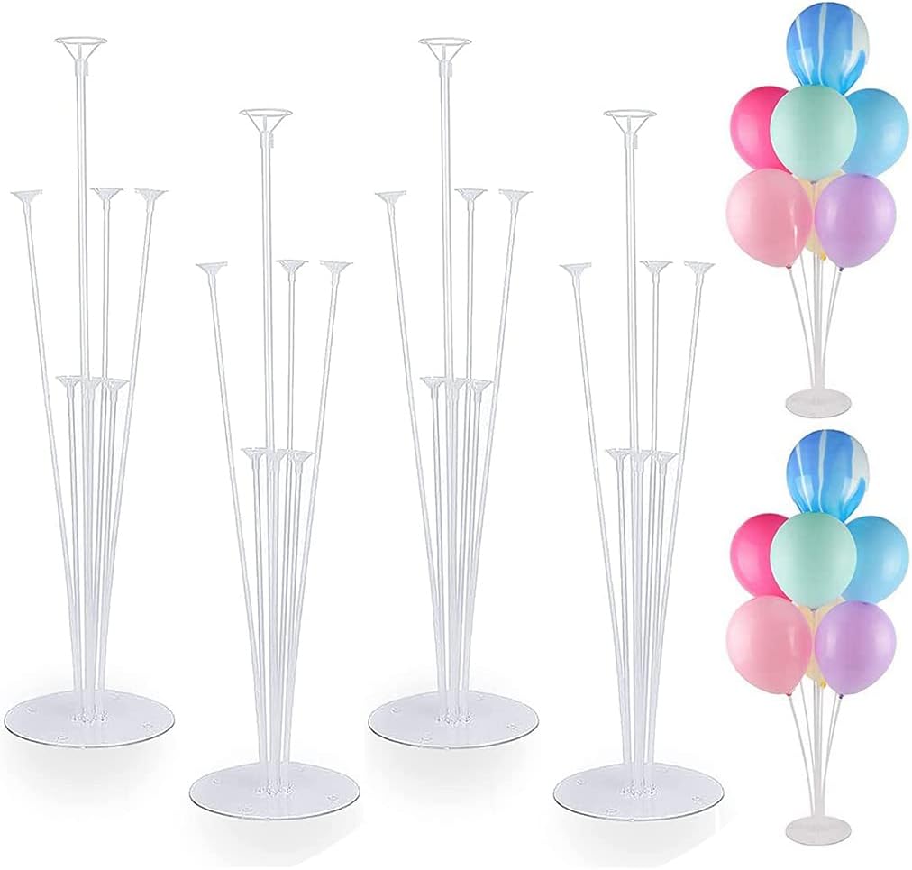 Amazon.com: EBOCACB 4pcs Balloon Stand Kit Balloon Table Stand Kit ...