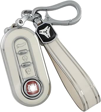 Fiat Car Key Fob Cover Case Shell - 3 Button Flip Folding Key Case ...