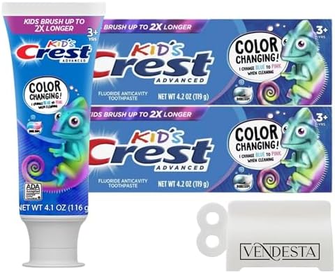 Amazon.com: Crest Kids Color Changing Toothpaste Bundle: 2-Pack ...