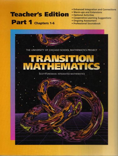 Transition Mathematics (Teacher's Edition: Part 1: Chapters 1-6 ...