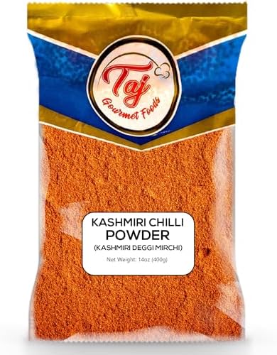 Amazon.com : TAJ Kashmiri Chilli Powder | 14oz | Low Heat | Deggi Mirch ...