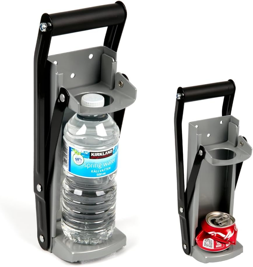 2 in 1 Wall Mounted Beer Can Crusher and Bottle Opener, 16oz Large ...