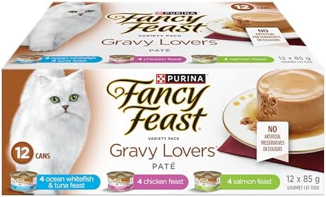 Fancy Feast Wet Cat Food, Gourmet Variety Pack 3 Flavours - 85 g Can ...