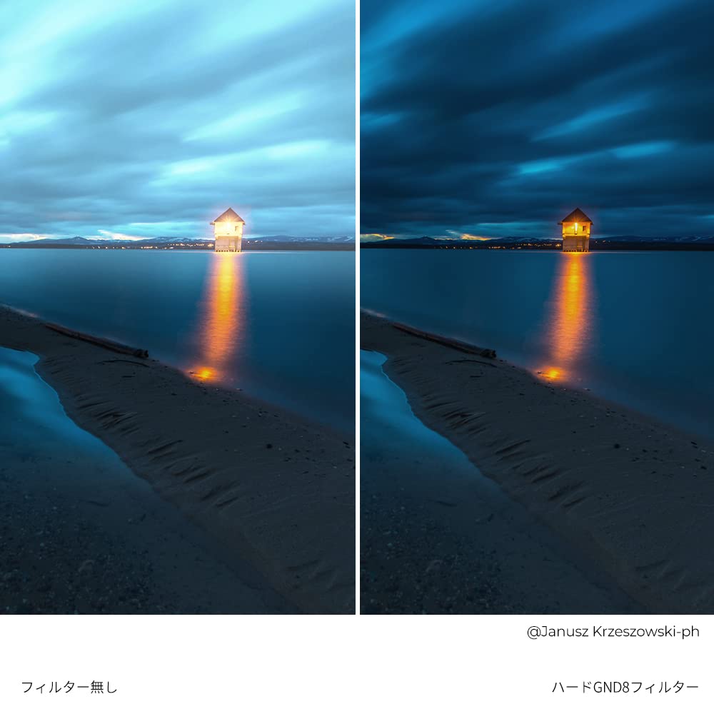 Amazon | 【新型】K&F CONCEPT ハーフNDフィルター角型 GND8 GND0.9