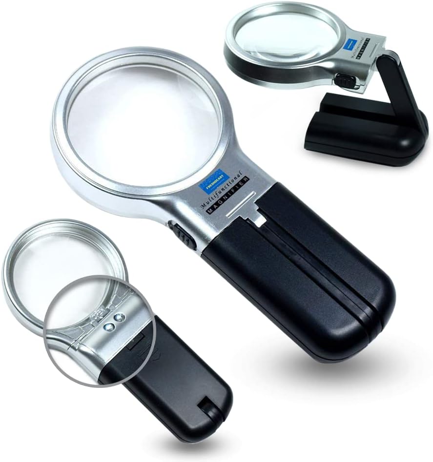 65 mm Magnifying Glass 3X and 6X Optical Grade Double Lens : Amazon.in ...