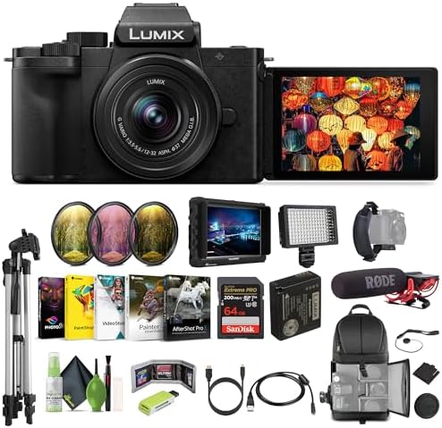 Amazon.com : Panasonic Lumix G100D 4K Mirrorless Vlogging Camera with ...