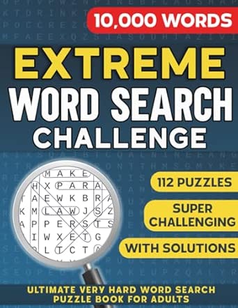 Extreme Word Search Challenge: Ultimate Extremely Hard & Challenging ...