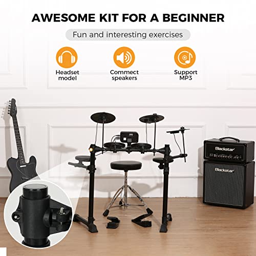 Snapklik.com : Electric Drum Set, Electronic Drum Kit For Kids And Beginner