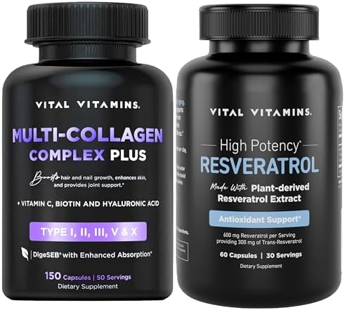 Amazon.com: Vital Vitamins Multi Collagen Complex Plus Capsules ...