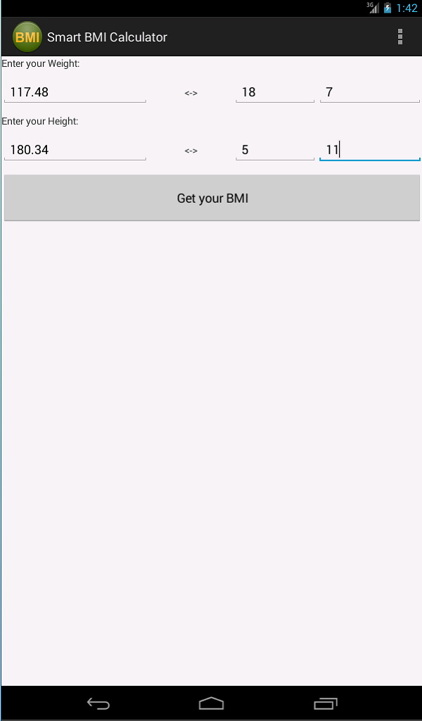 Smart BMI Calculator - App on the Amazon Appstore