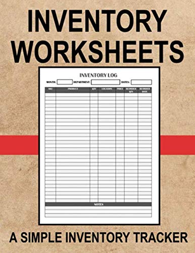 Amazon.com: Inventory Worksheets: 8.5" x 11" Simple Inventory Tracker ...