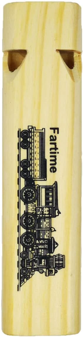 Amazon.com: Fartime Wooden Train Whistle-2Tones 5.75" Length-Wood Train ...