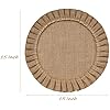 Amazon.com: Rustic Farmhouse Burlap Round Placemats, Set of 4, Size in ...
