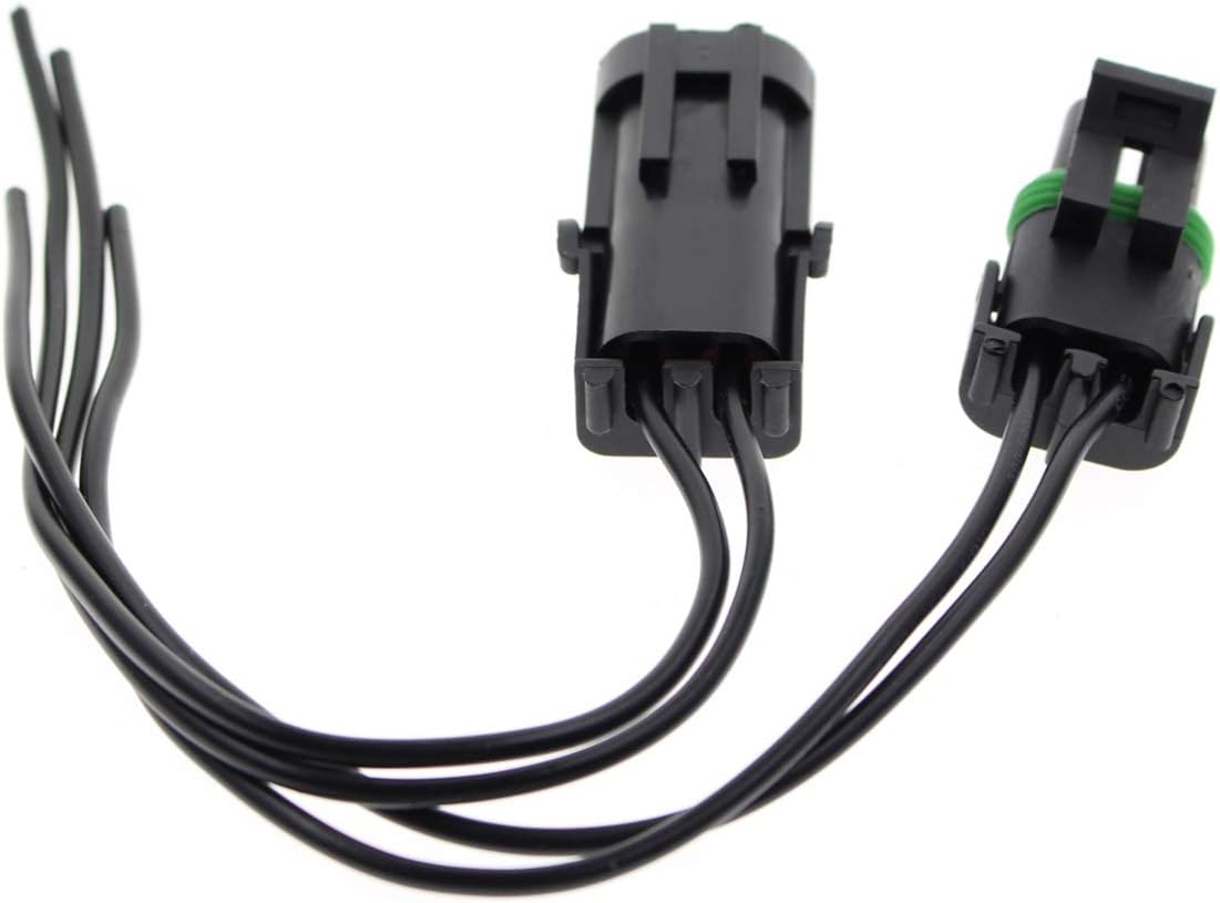 Amazon.com: MOTOALL Weather Pack 2 Pin Connectors Male & Female Socket ...