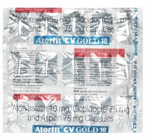 Atorfit Cv Gold 10 Cap 15'S : Amazon.in: Health & Personal Care