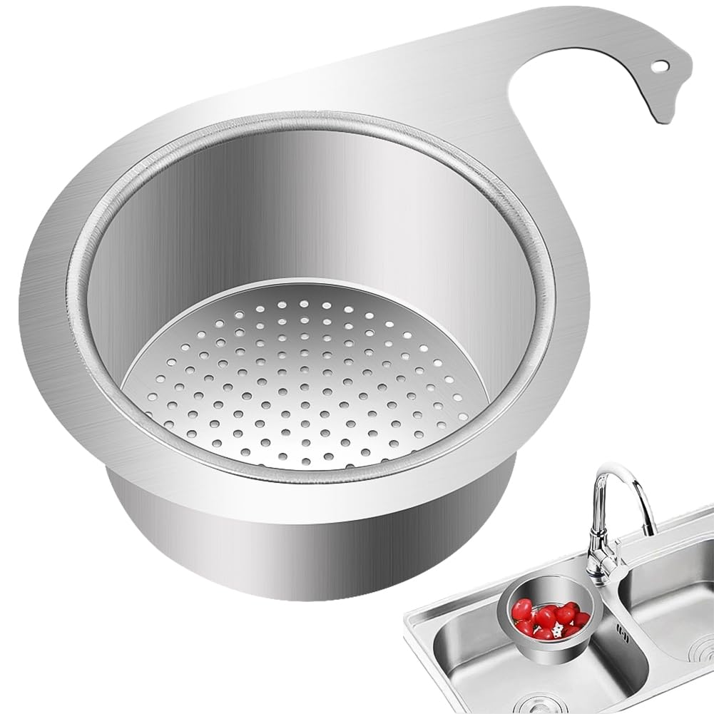 Stainless Steel Swan Sink Strainer Basket, Sink Strainer Basket ...