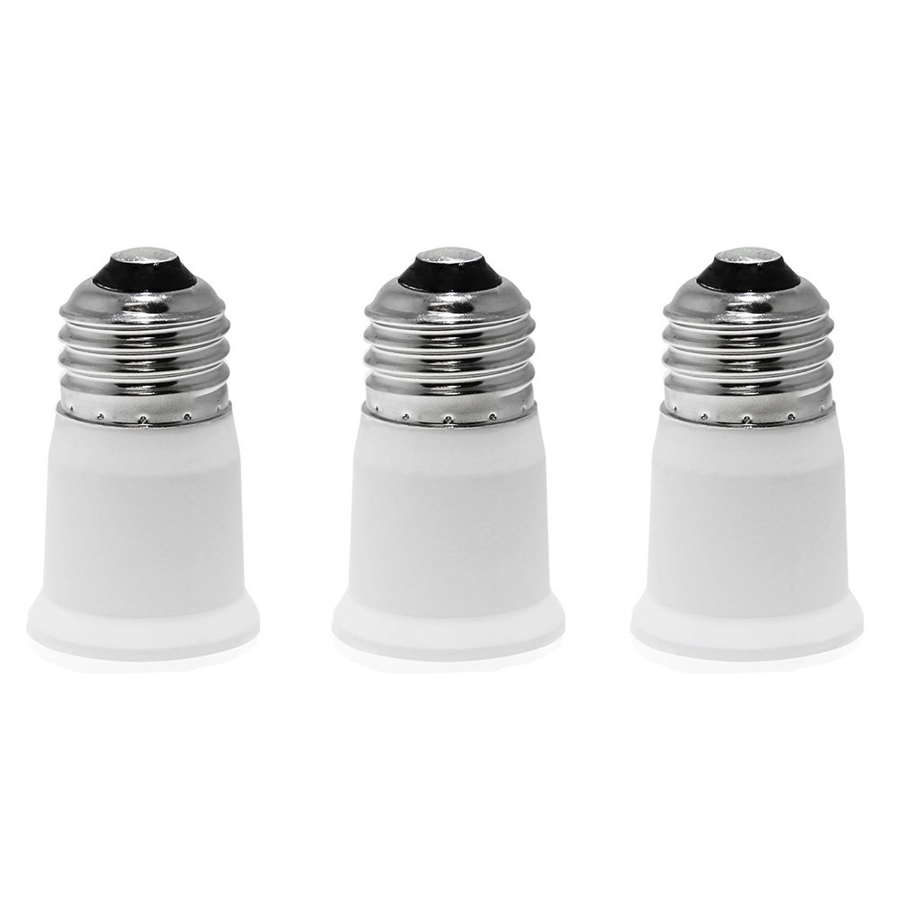 Glo-shine E26 to E26 Extender Adapter,E26 Edison Screw to E26 Edison ...