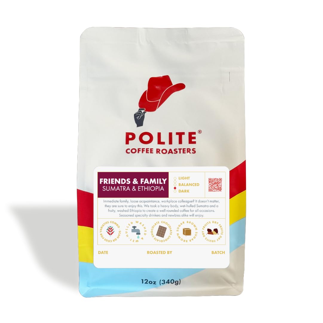 Amazon.com : Polite Coffee Roasters | Friends & Family Blend, Medium ...