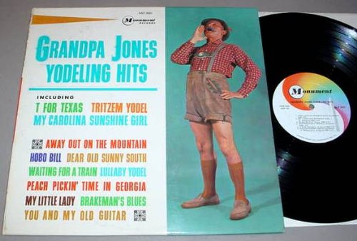 Amazon.com: Yodeling Hits, Grandpa Jones, [Lp, Vinyl Record, Monument ...