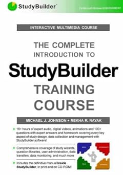 Buy The Complete Introduction to Studybuilder Training Course: An ...