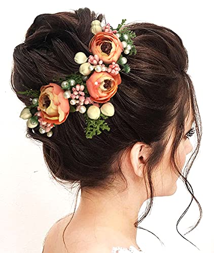 Buy Hair Flare 2170 Artificial Flower Made Hair Accessories And Hair ...